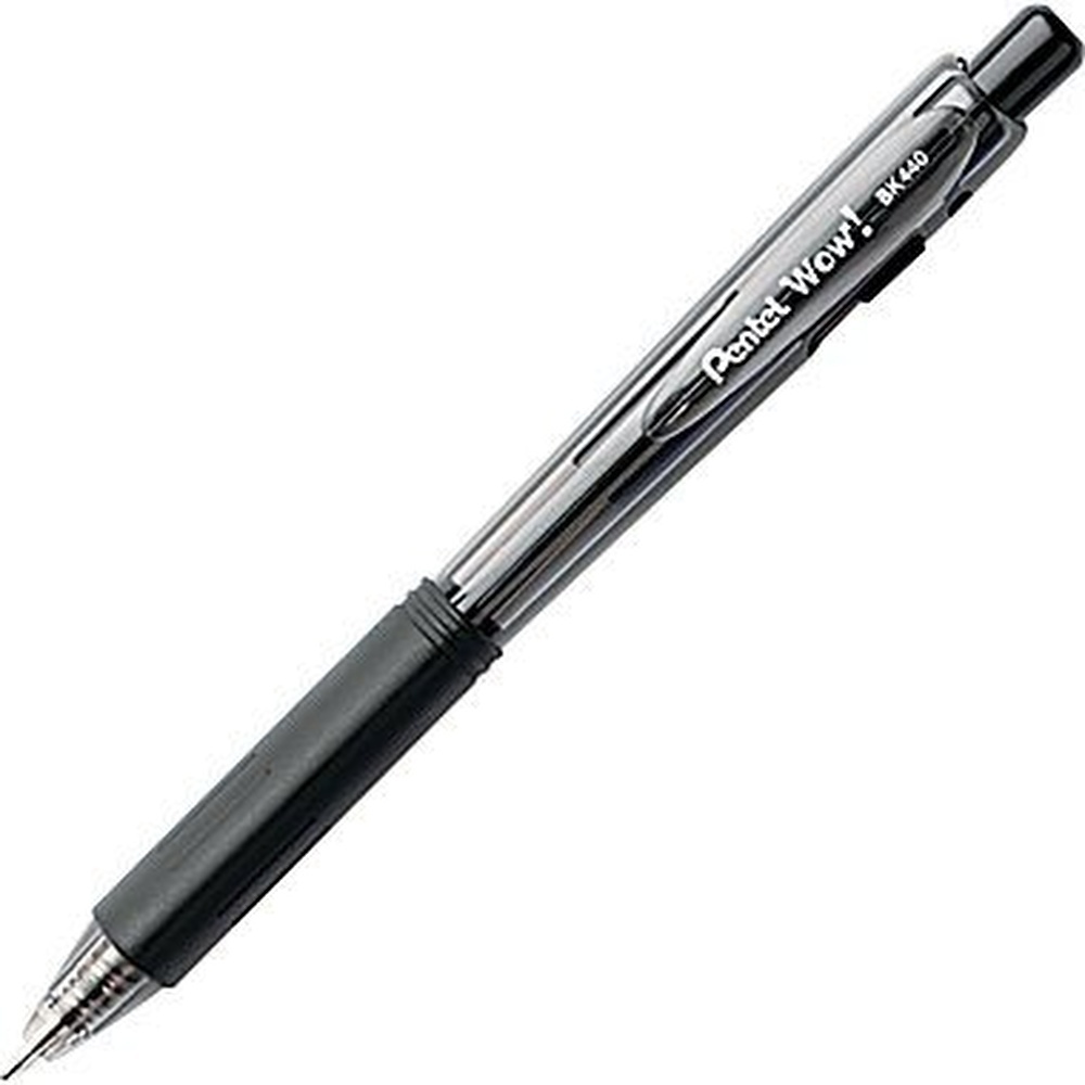 STYLO A BILLE PENTEL WOW RÉTRACTABLE POINTE 1 MM NOIR
