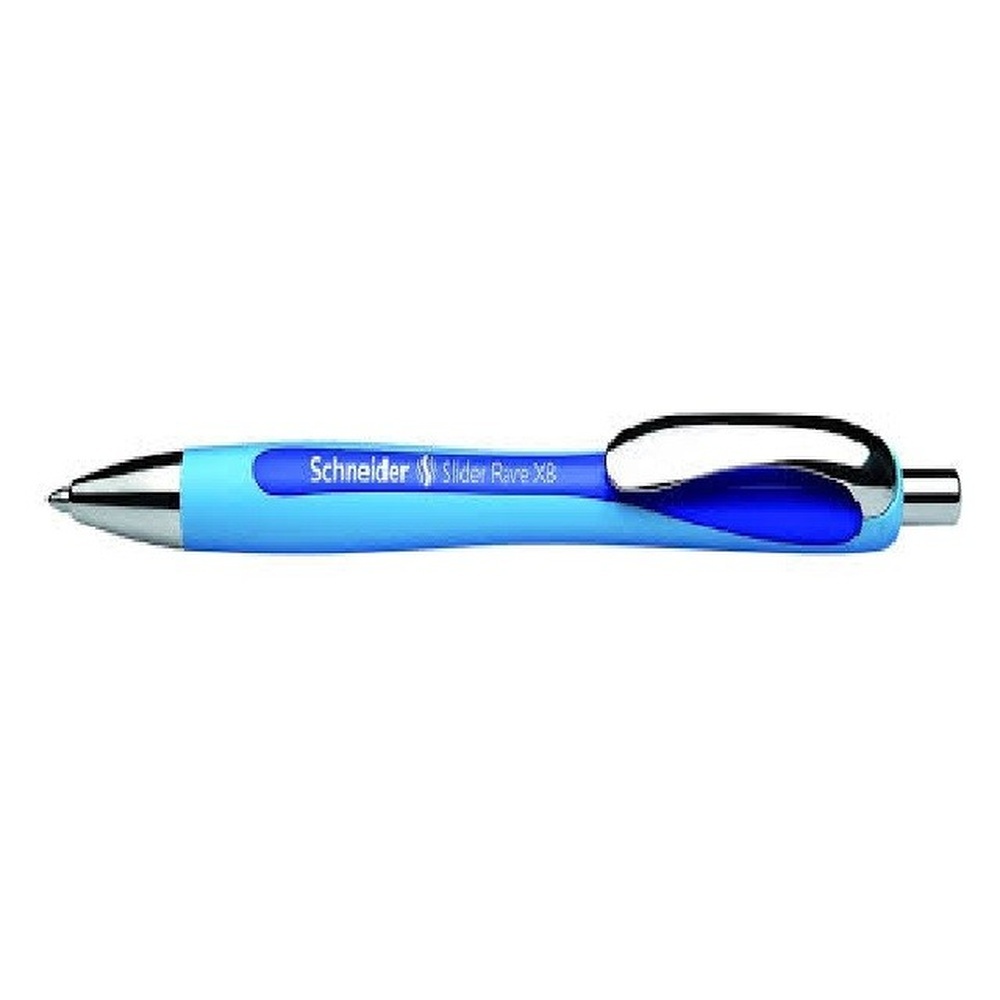 STYLO BILLE SLIDER RAVE - RETRACTABLE RECHARGEABLE - BLEU
