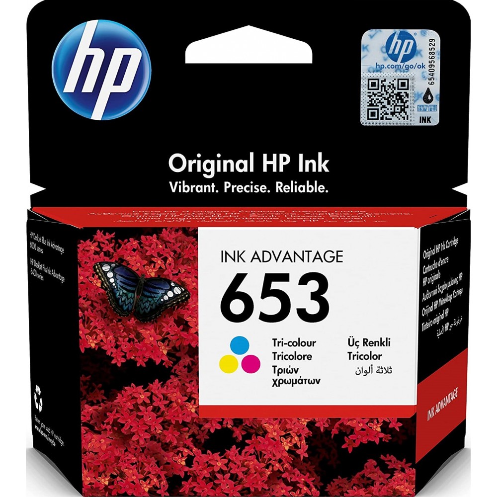 CARTOUCHE ENCRE HP 653 COULEURS