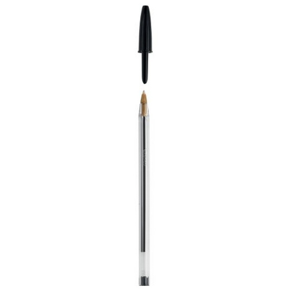 STYLO À BILLE BIC CRISTAL ORIGINAL POINTE CONIQUE M NOIR