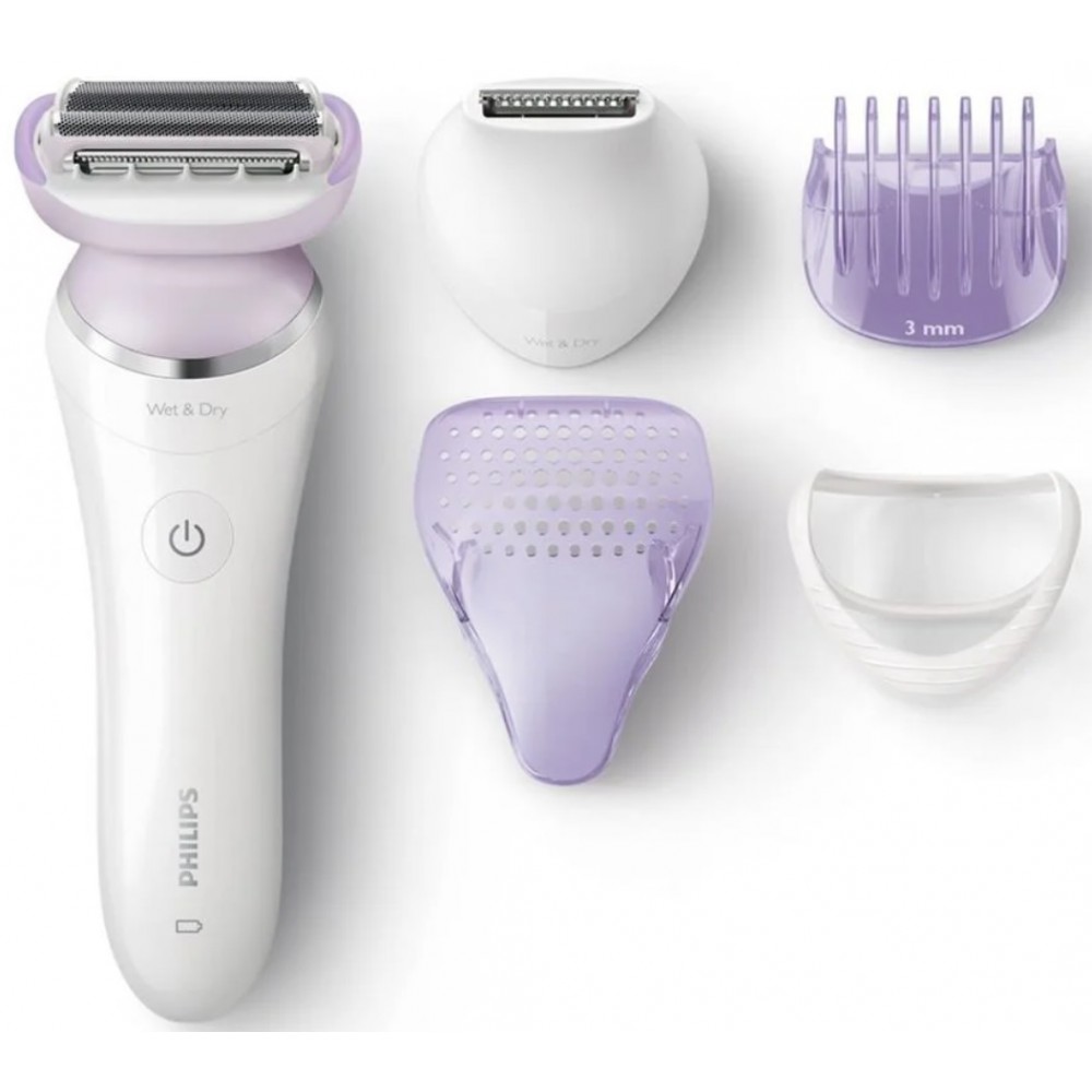 RASOIR ELECTRIQUE PHILIPS BRL170/00 FEMME BLANC ET VIOLET SANS FIL 15VOLTS