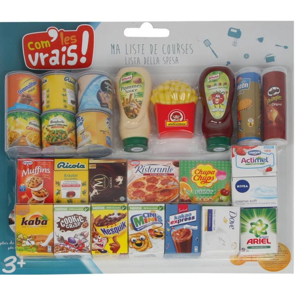 MA LISTE DE COURSES DES 3 ANS