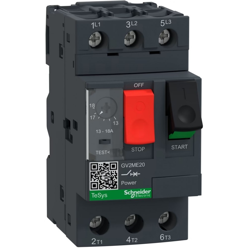 DISJONCTEUR MOTEUR SCHNEIDER GV2ME20 TESYS GV2ME DECLENCHEUR MAGNETO ...
