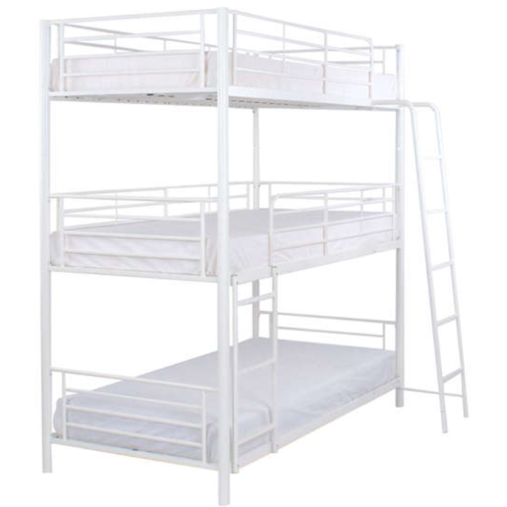 LIT SUPERPOSES 1P+1P+1P 90X190CM BLANC